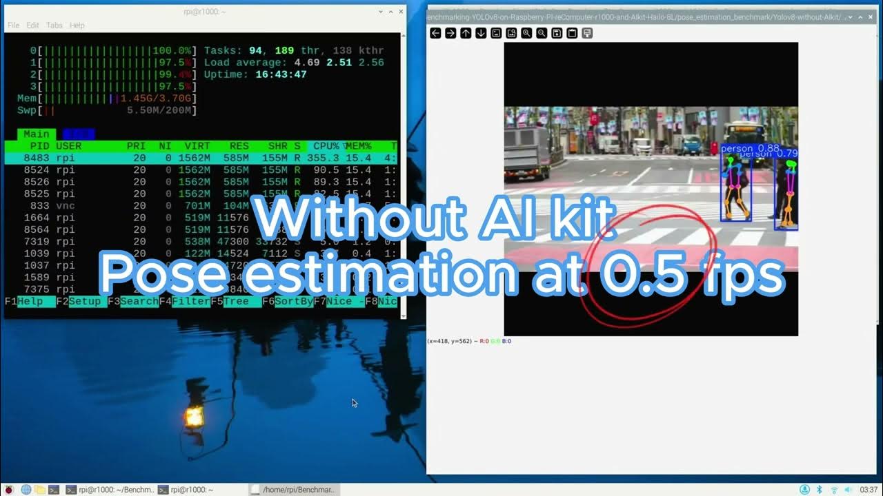 Raspberry Pi AI: YOLOv8 Pose Estimation on reComputer R1000(CM4-powered ...