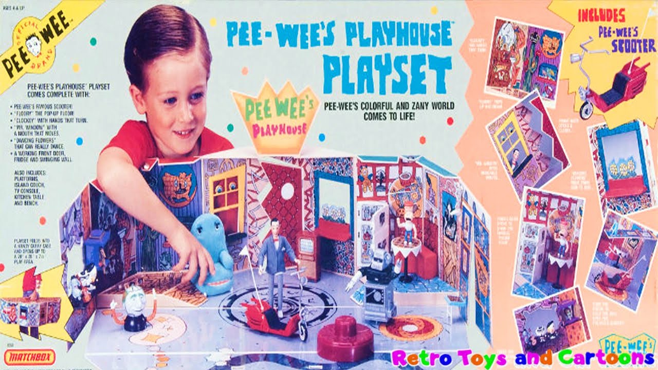 Pee Wee's Playhouse Playset + Figures Matchbox Commercial Retro Toys ...