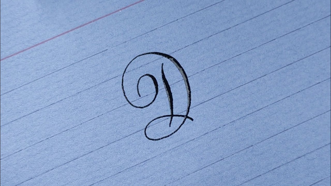 حرف D / خط Ornamental - YouTube
