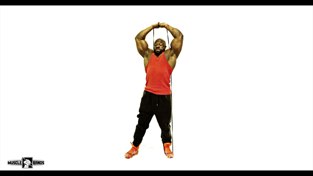 Muscle Band Arms Training- Double Arm Triceps Extension Workout ...