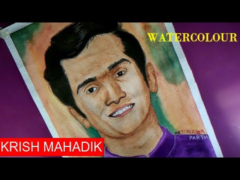 Krish Mahadik painting //ARTCREATORPARTH - YouTube
