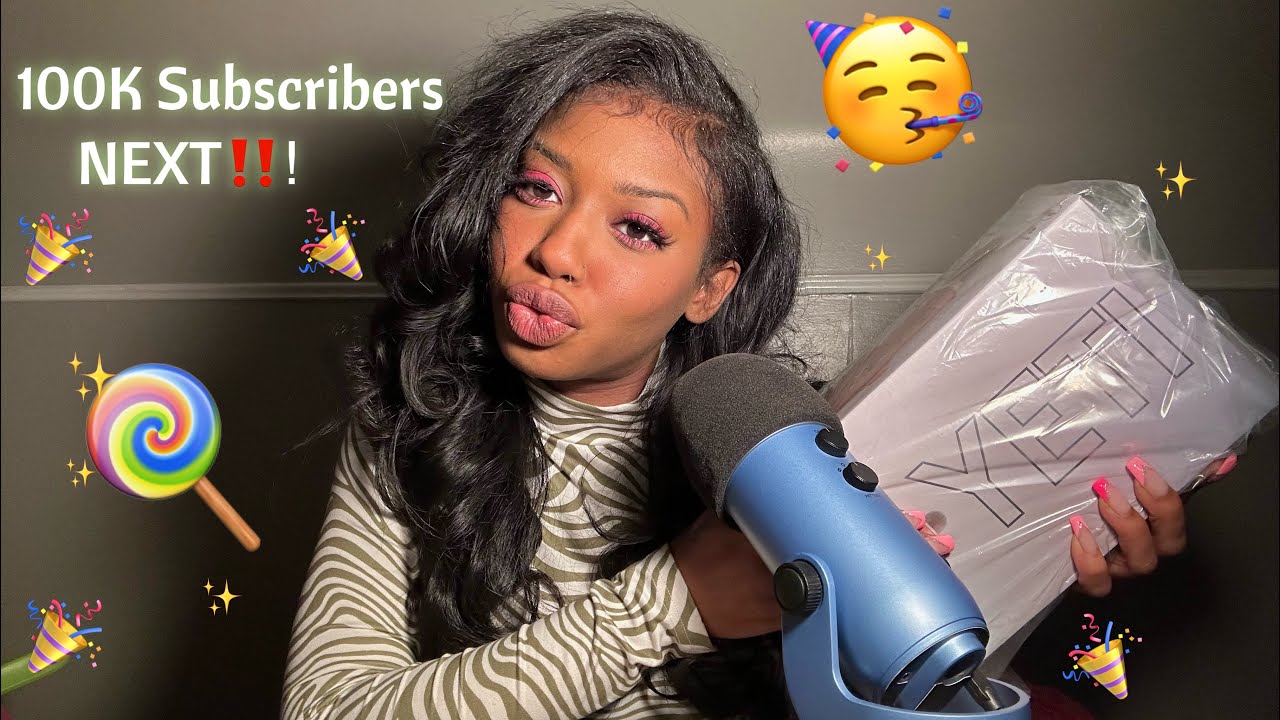 ASMR| New Mic Unboxing/ Testing New Yeti +New ASMR Set up, Fidgets ...