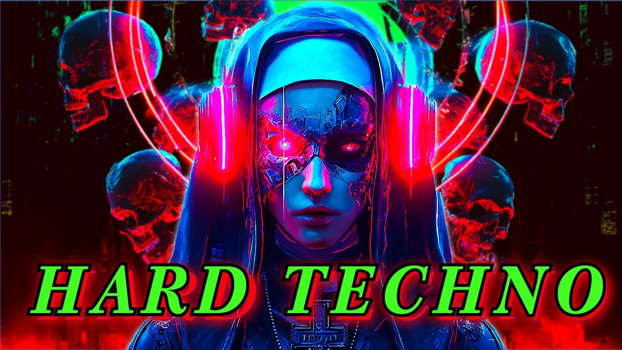 💣️💀 Hard Techno Mix | Cyber Gothic Visuals | Neon Skull Benediction ...