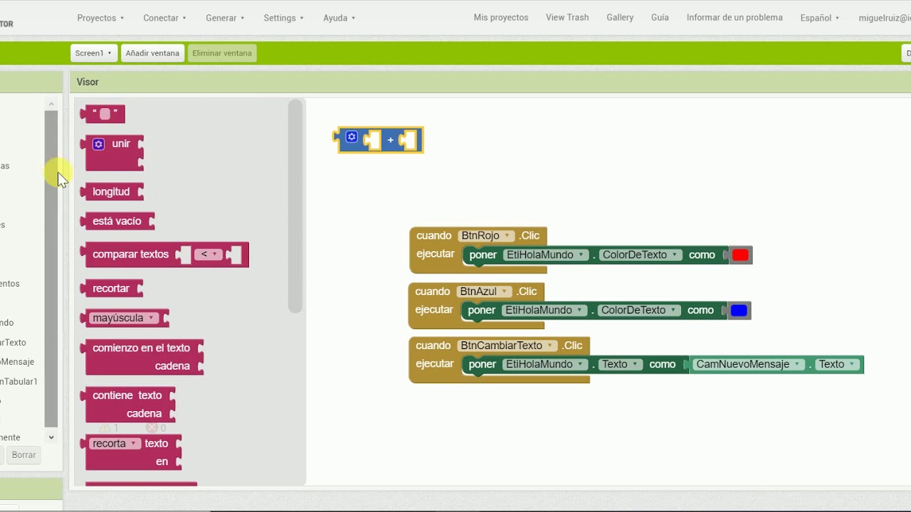 2. Bloques de App Inventor - YouTube