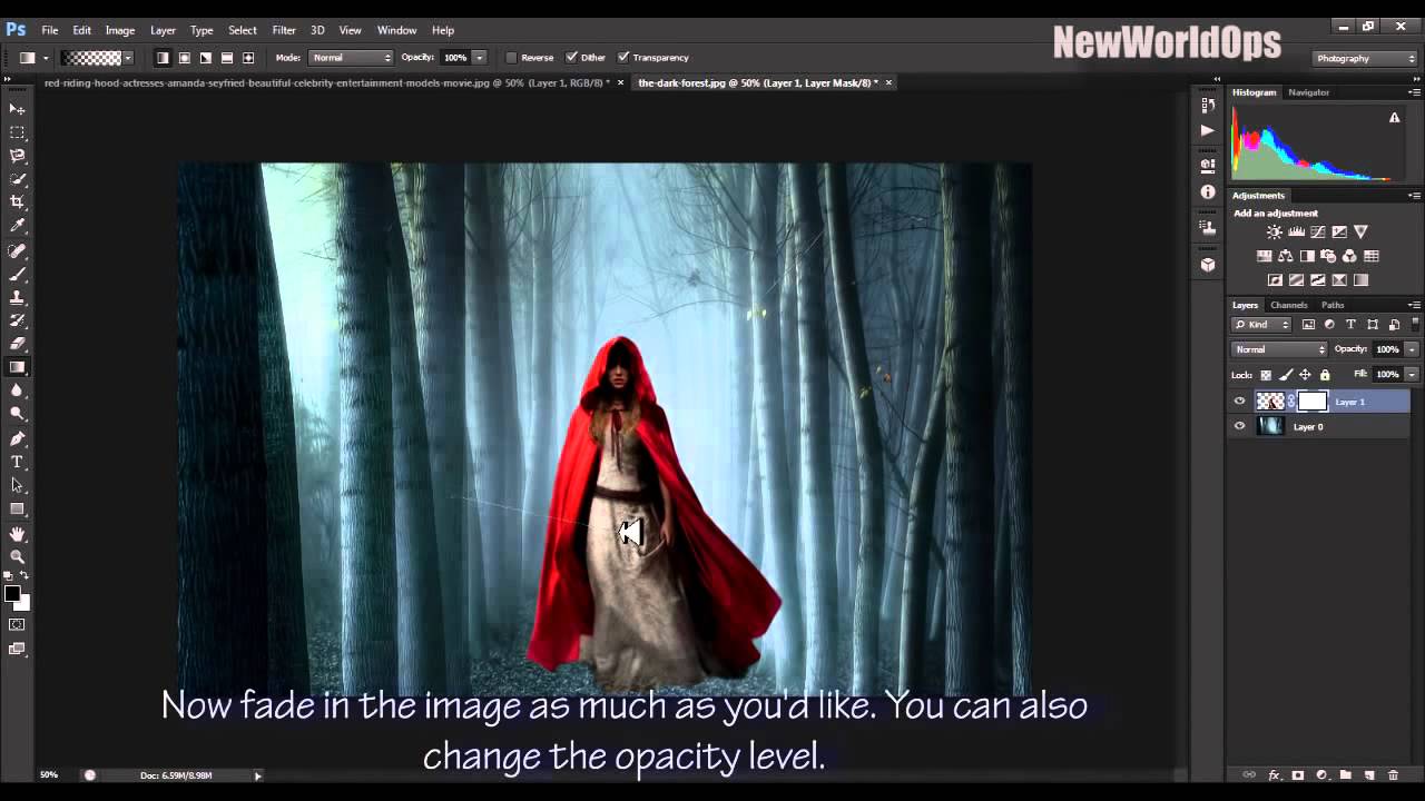 Creative Cloud Adobe Photoshop CS6 - [How To] [Blend or Fade Two Images ...