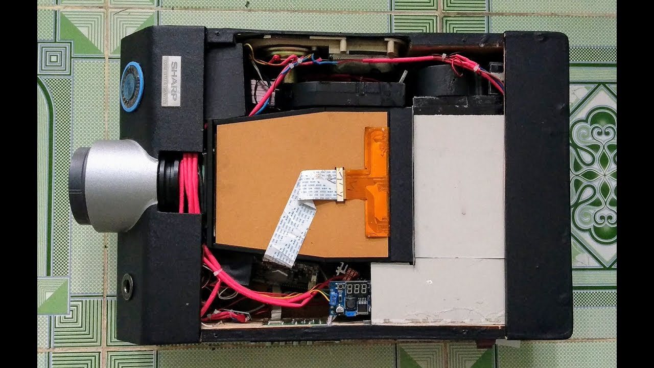 [ Hướng Dẫn] tự làm máy chiếu Led | cách làm module gắn Fesnel , LCD ...