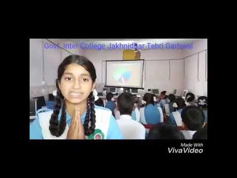 E-learning program, GIC Jakhnidhar Tehri Garhwal - YouTube