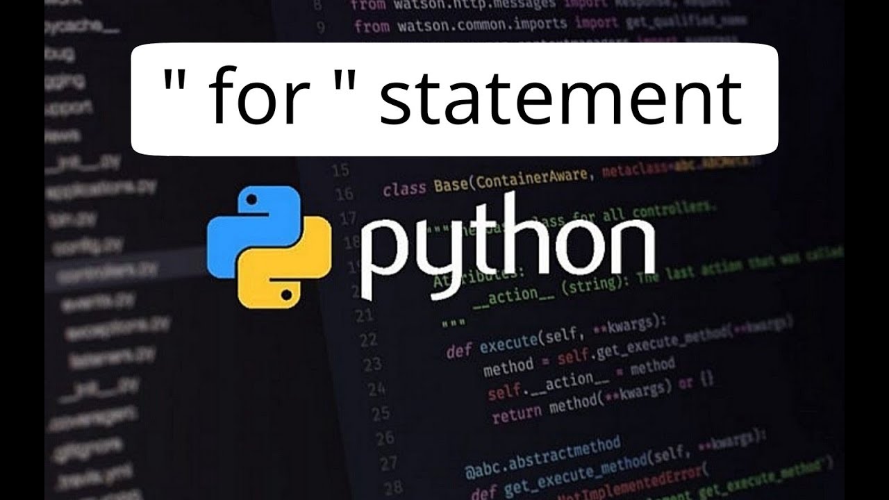 How To Use For Statement In Python YouTube How To Use For Statement In Python YouTube