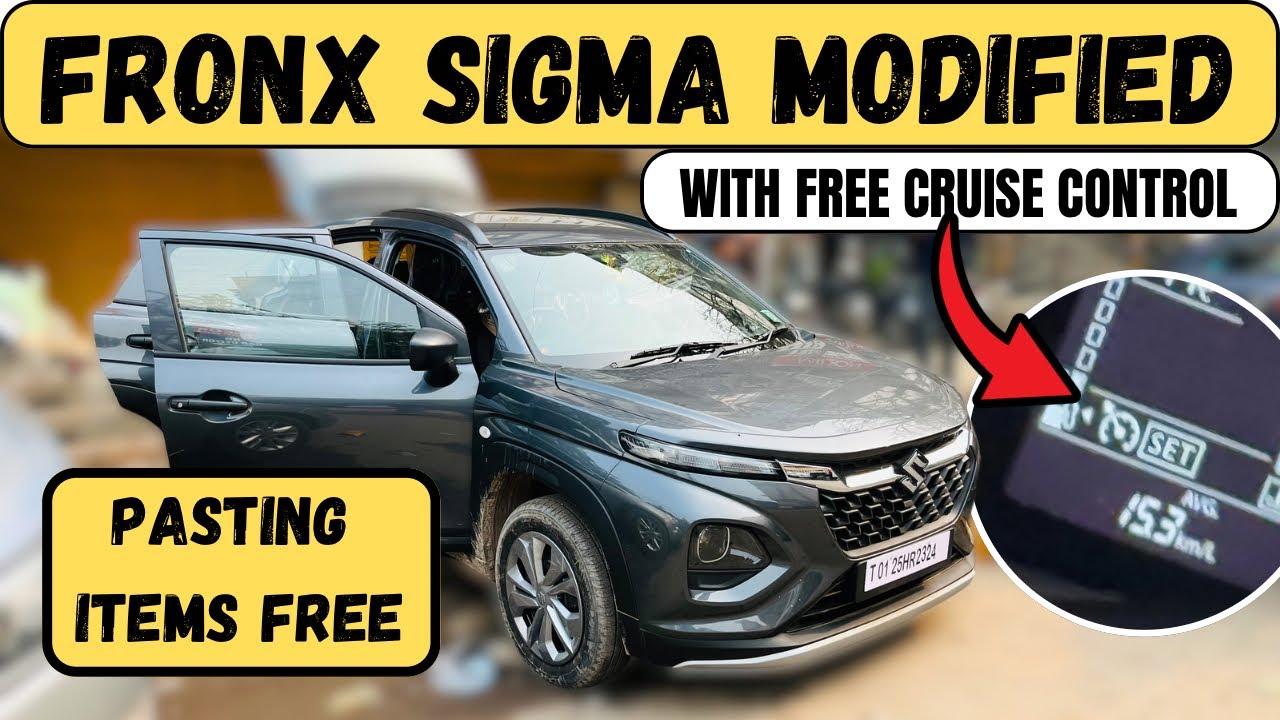 Fronx Sigma Cruise Control Installation | Fronx Sigma Modified with ...