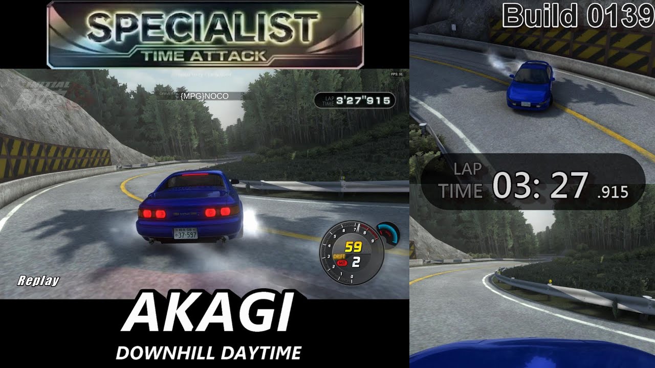 [Replay] Initial Unity AKAGI 赤城 SW20 MR2，TIME ATTACK，頭文字 Unity，頭文字D ...