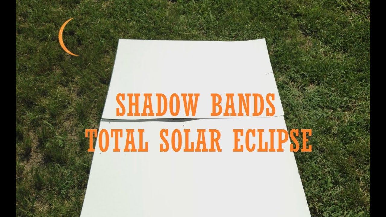 Shadow Bands - Total Solar Eclipse 2017 - YouTube