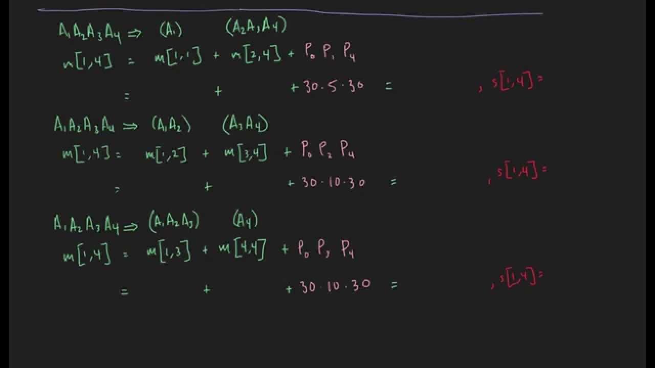 Dynamic Programming - Optimizing Matrix Multiplication - YouTube