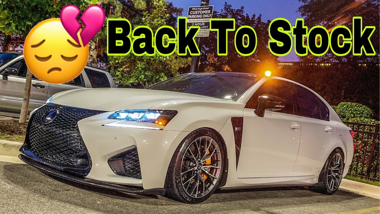 Lexus GSF Going Back To Stock Wheels - YouTube