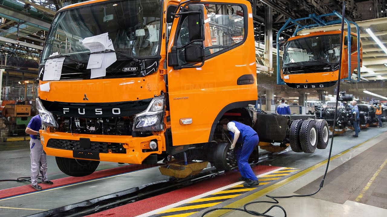 Inside Massive Japanese Factory Building Mitsubishi Fuso Trucks ...