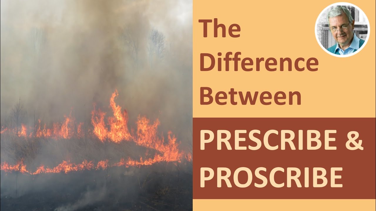 The Difference Between PRESCRIBE and PROSCRIBE (9 Examples) - YouTube