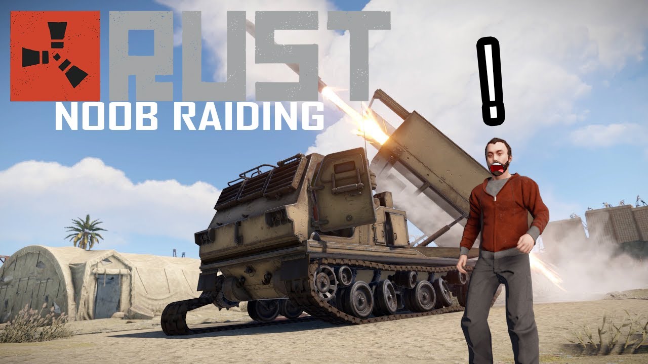 Rust MLRS Rockets Troll Raid On Village Idiot - Short - YouTube