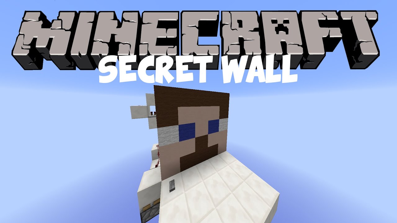 Minecraft Redstone: Secret Wall - YouTube