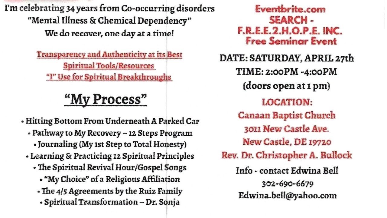 Apr 12-F.R.E.E.2.H.O.P.E. Conversation w/Edwina B - YouTube