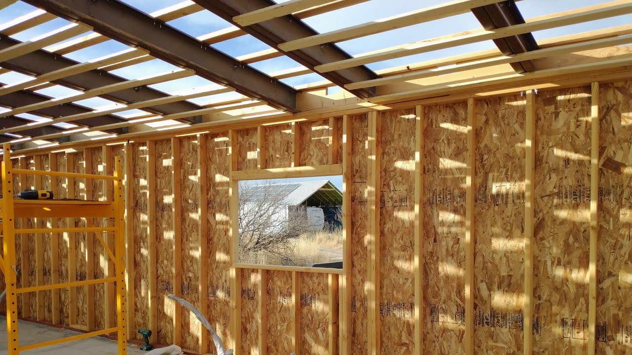 OSB Sheeting & Strapping DIY Off-Grid Home Build 🏡#17 - YouTube