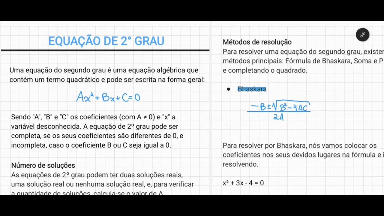Aprenda a Equação de 2° Grau - YouTube