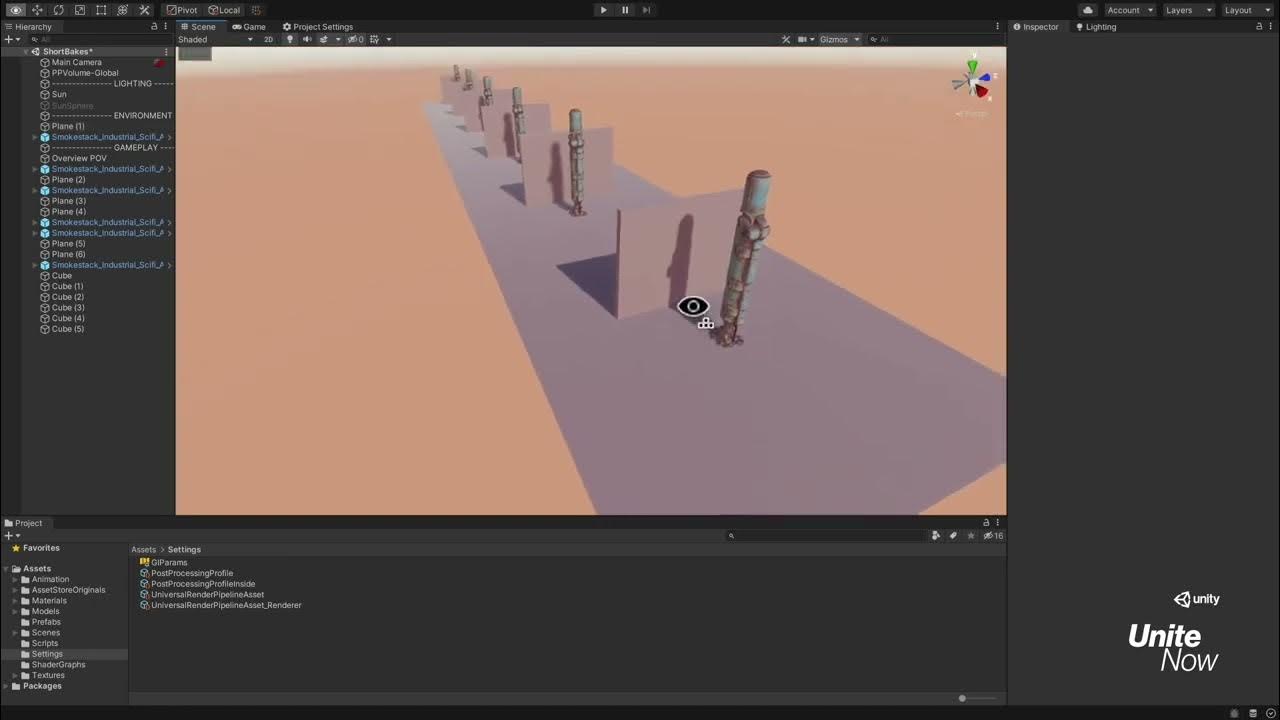 [Unity] Unite Now URP와 GPU Lightmapper내 조명 표현 - YouTube