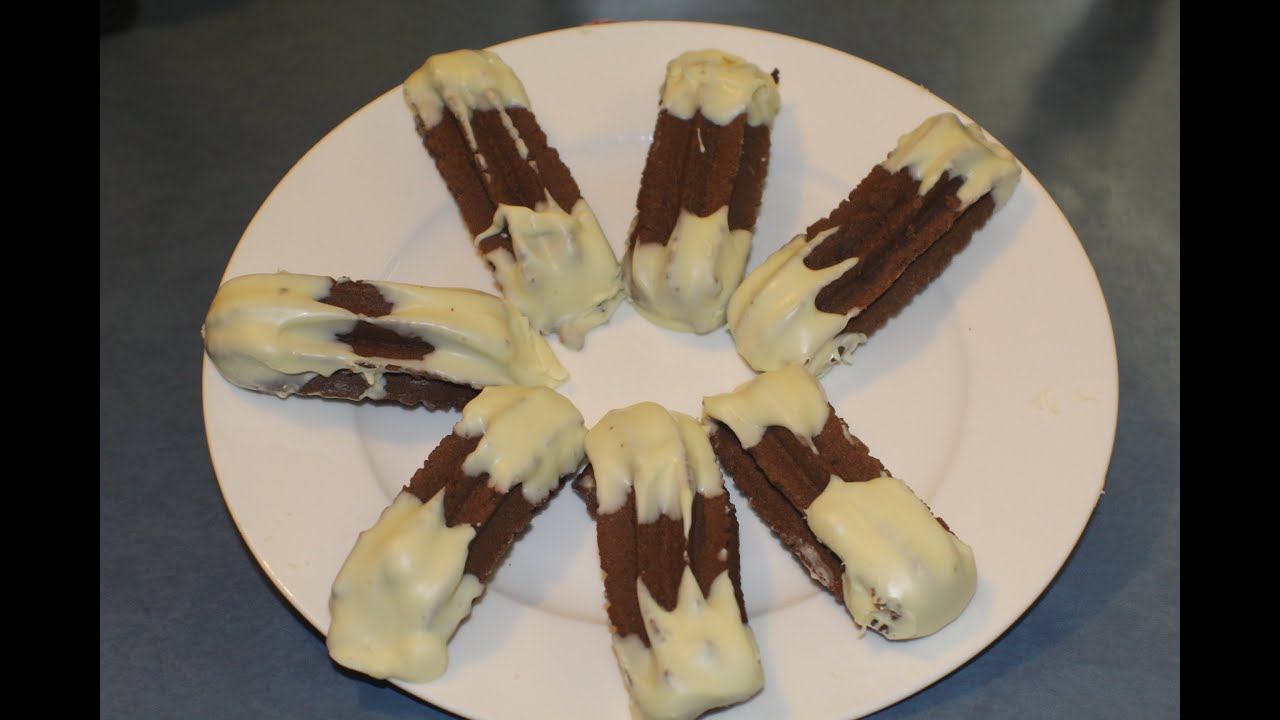 White & Dark Chocolate Fingers - YouTube