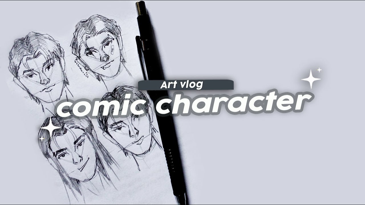 ARTVLOG || How to make COMIC CHARACTER for beginner - YouTube