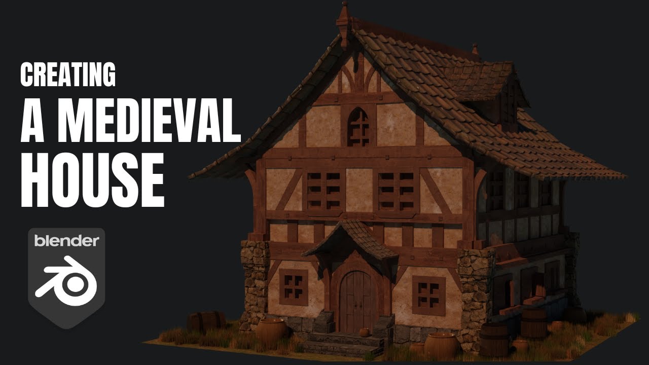Modeling a medieval house in blender | timelapse - YouTube