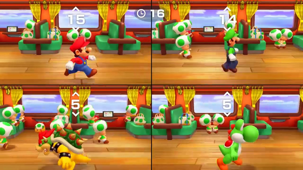 Super Mario Party - All MiniGames 2 Players - YouTube