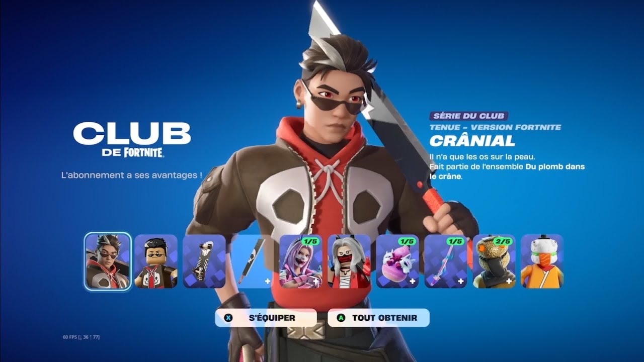 New Bones Fortnite CREW Skin - YouTube