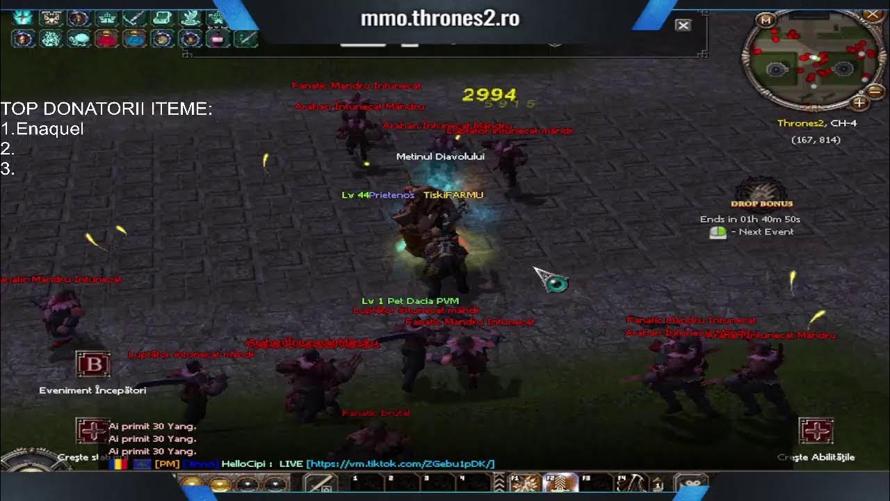 THRONES2 APROAPE GATA PVP-UL, LIVE 24H - YouTube