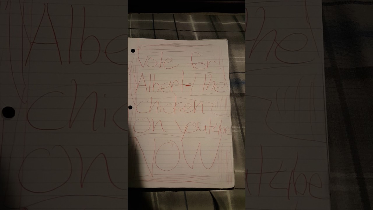 Vote for Albert the chicken - YouTube