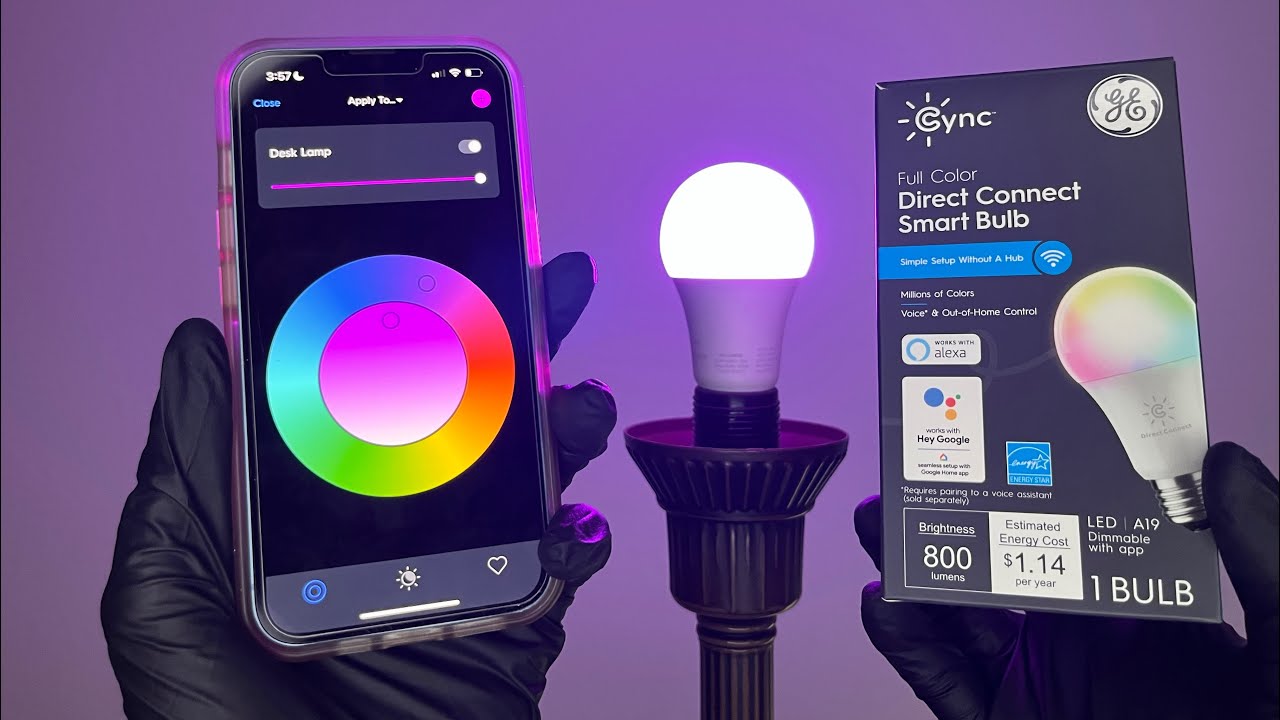 CYNC- Color changing SMART WIFI Bulb - YouTube