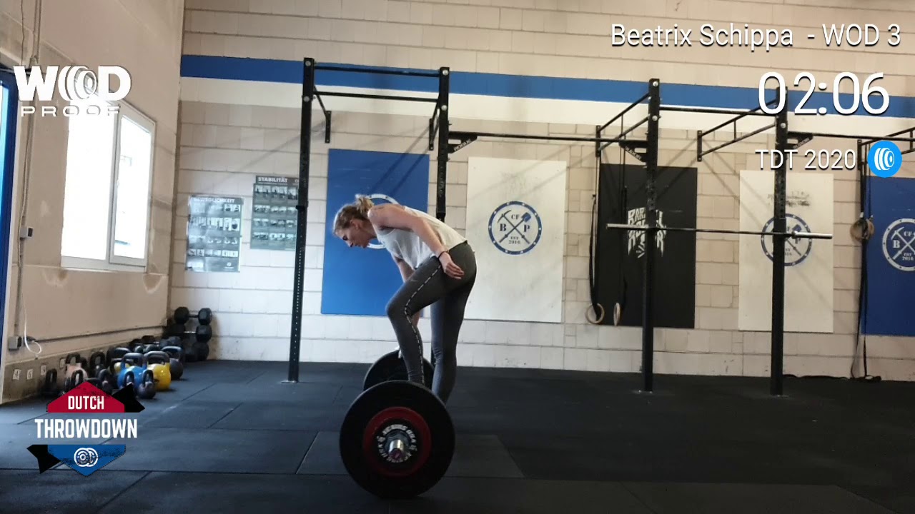 The dutch Throwdown Qualifier 2020 - scaled devision- wod 3 - YouTube