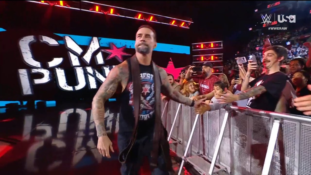 CM Punk Entrance - WWE RAW 8/19/2024 - YouTube