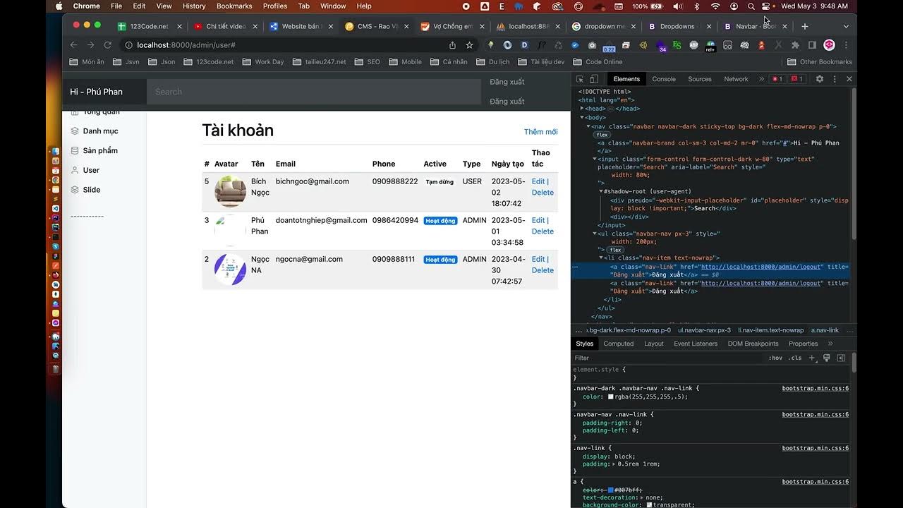 [Seri web rao vặt] - Customer nav admin - 123code.net - YouTube