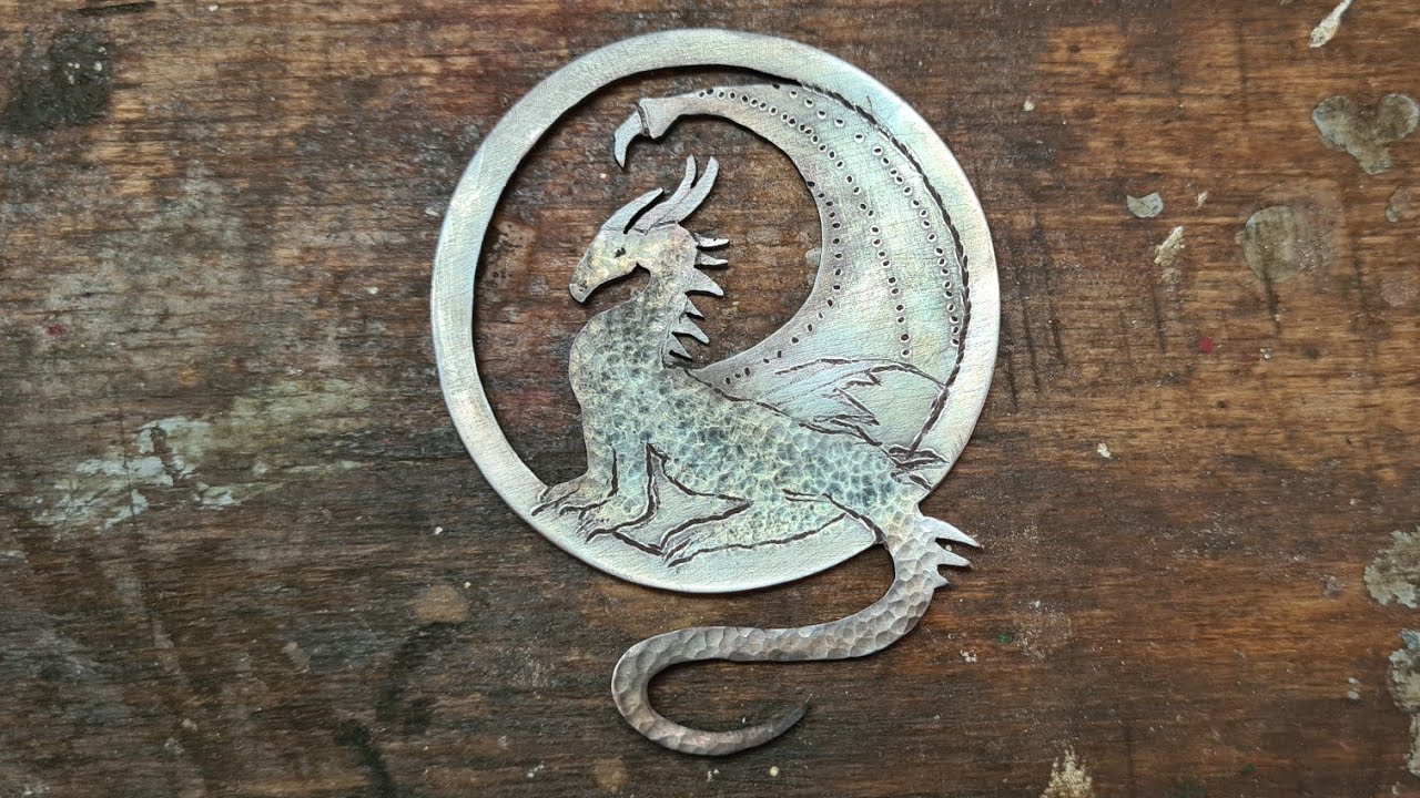 The story of the creation of this copper Dragon Pendant Kilgharrah from ...