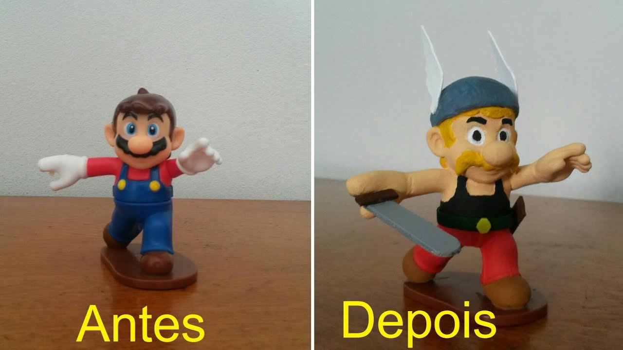 Toy Makeover - Transformei o Super Mario no Asterix. - YouTube