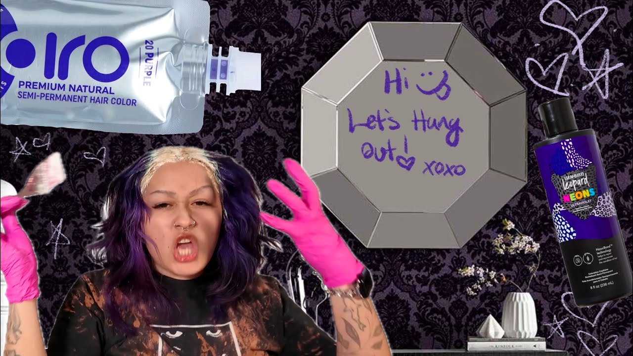 A VERY CHAOTIC HAIR REFRESH 💜| Let’s hang out! - YouTube