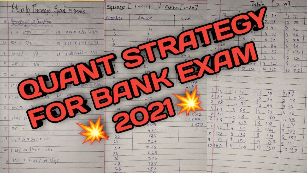 How To Increase Speed In Quantitative Aptitude Bank Exams 2021 My Strategy For Quant how-to-increase-speed-in-quantitative-aptitude-bank-exams-2021-my-strategy-for-quant