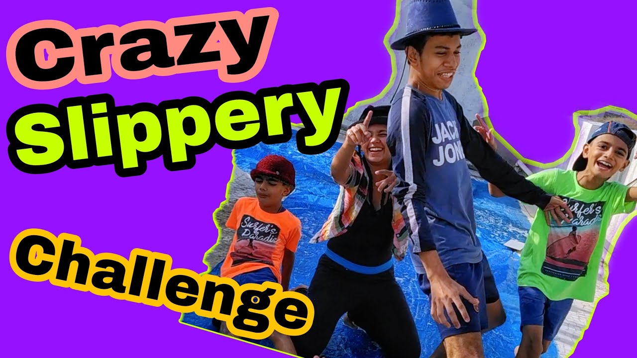 SLIPPERY FLOOR CHALLENGES !!!/ Crazy Fun games/ Epic funny moments ...