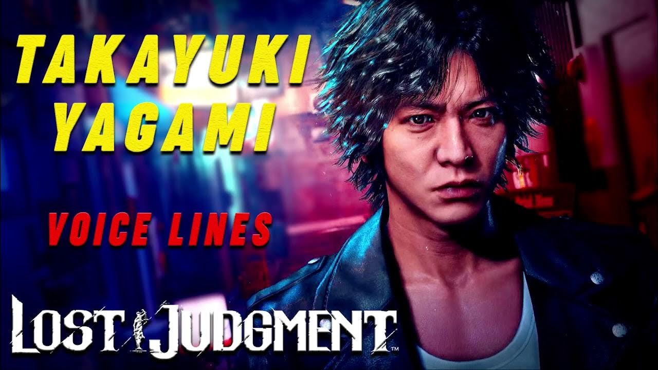 Lost Judgment: Takayuki Yagami All Voice Lines [ English ] - YouTube