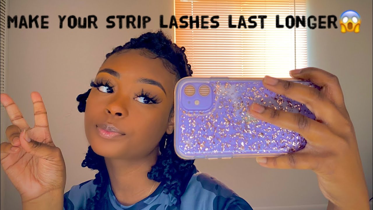 How To: Make Your Strip Lashes Last For A Week | At Home Tutorial ...