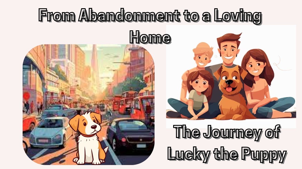 🐾 🐕 The Journey of Lucky the Puppy 🐾| English Story | Animated | short ...