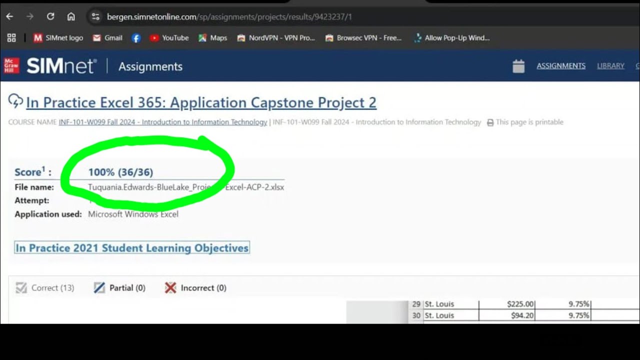 In Practice Excel 365 Application Capstone Project 2 | Advanced With ...