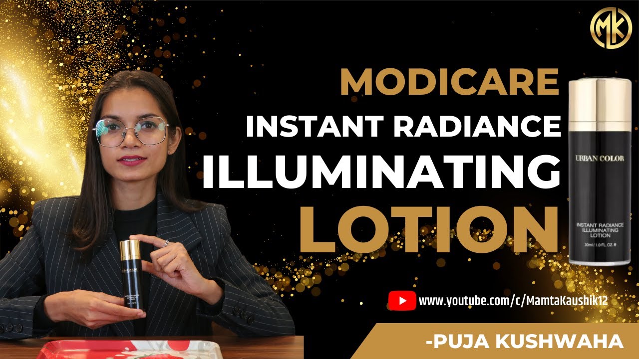 Modicare Instant Radiance Lotion Demo || Urban Color Products || Pooja ...