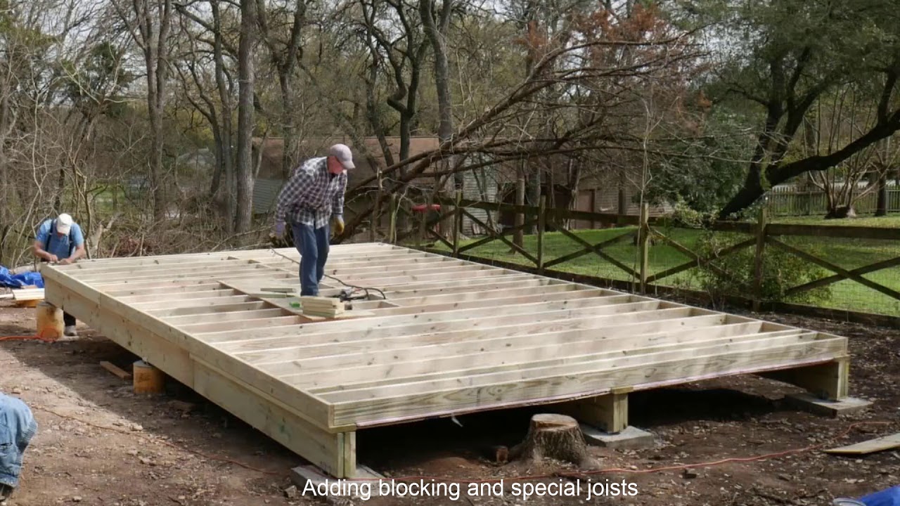 Timber Frame Cabin: Sub Floor Installation - YouTube