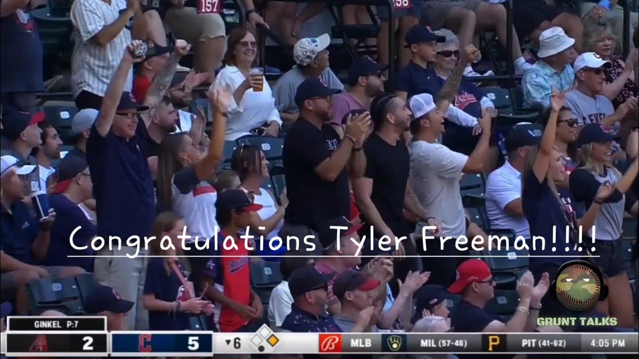 Cleveland Guardians Tyler Freeman First Career Hit!! Congratulations ...