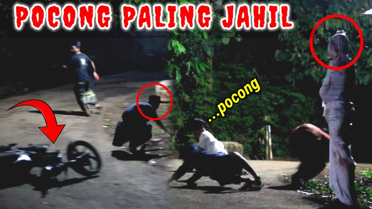 Prank pocong paling lucu bikin ngakak - pocong paling jahil || prank ...