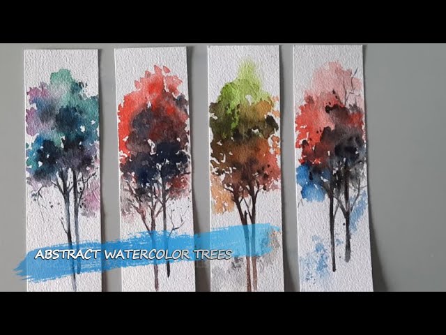Abstract Watercolor Tree
